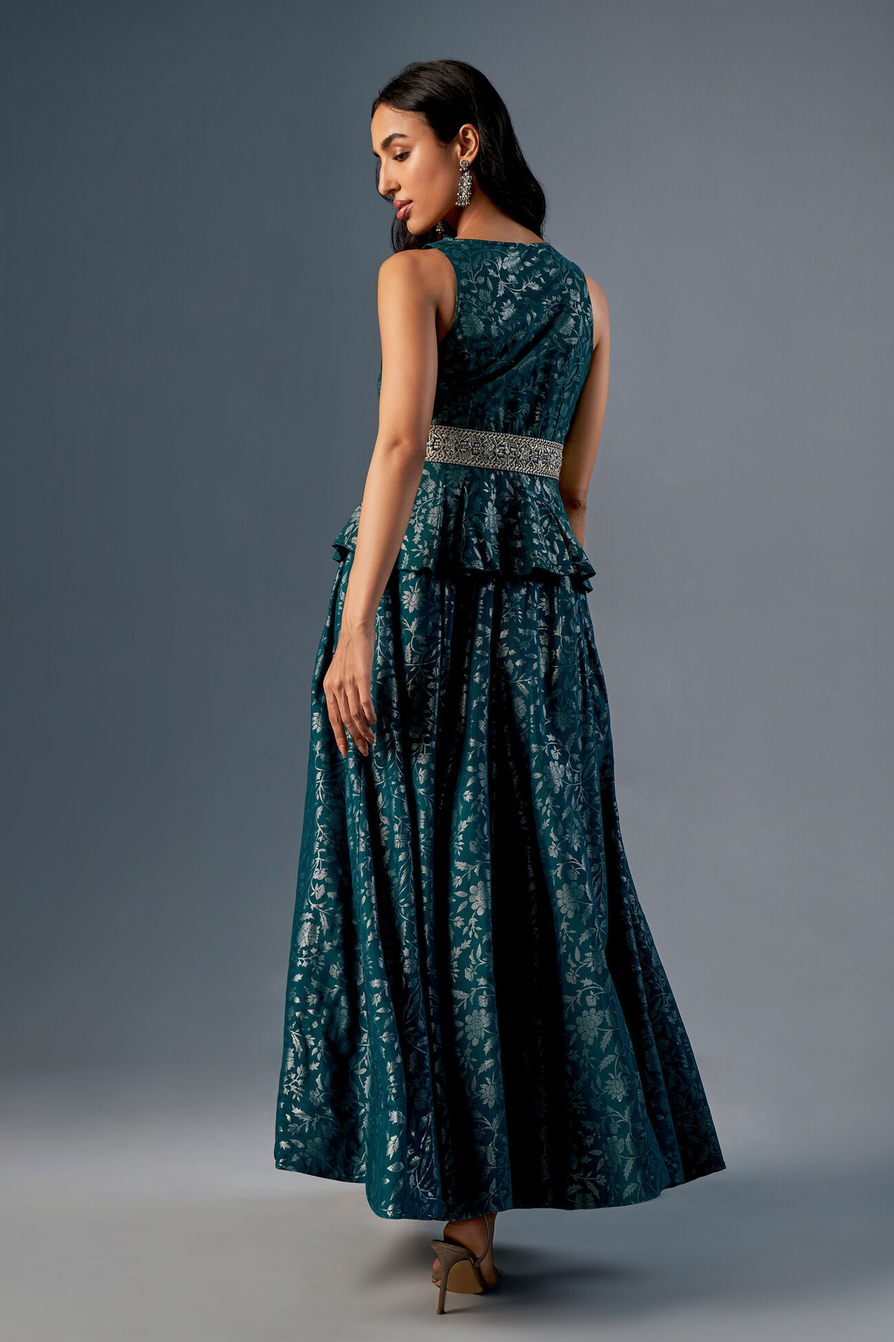 Peplum Top Skirt Set