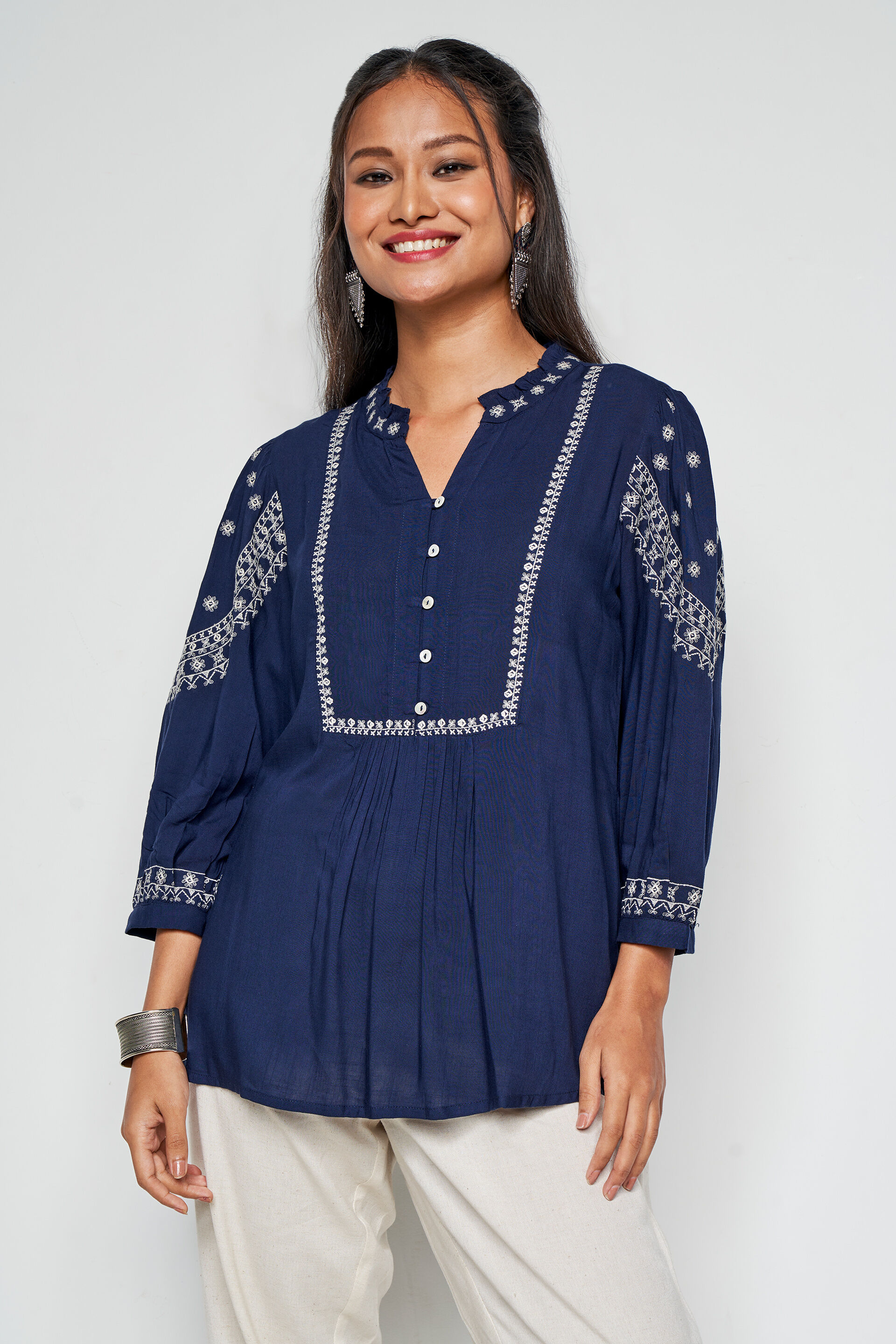 Buy Starry Seaside A-Line Top Online for Women from Globaldesi ...