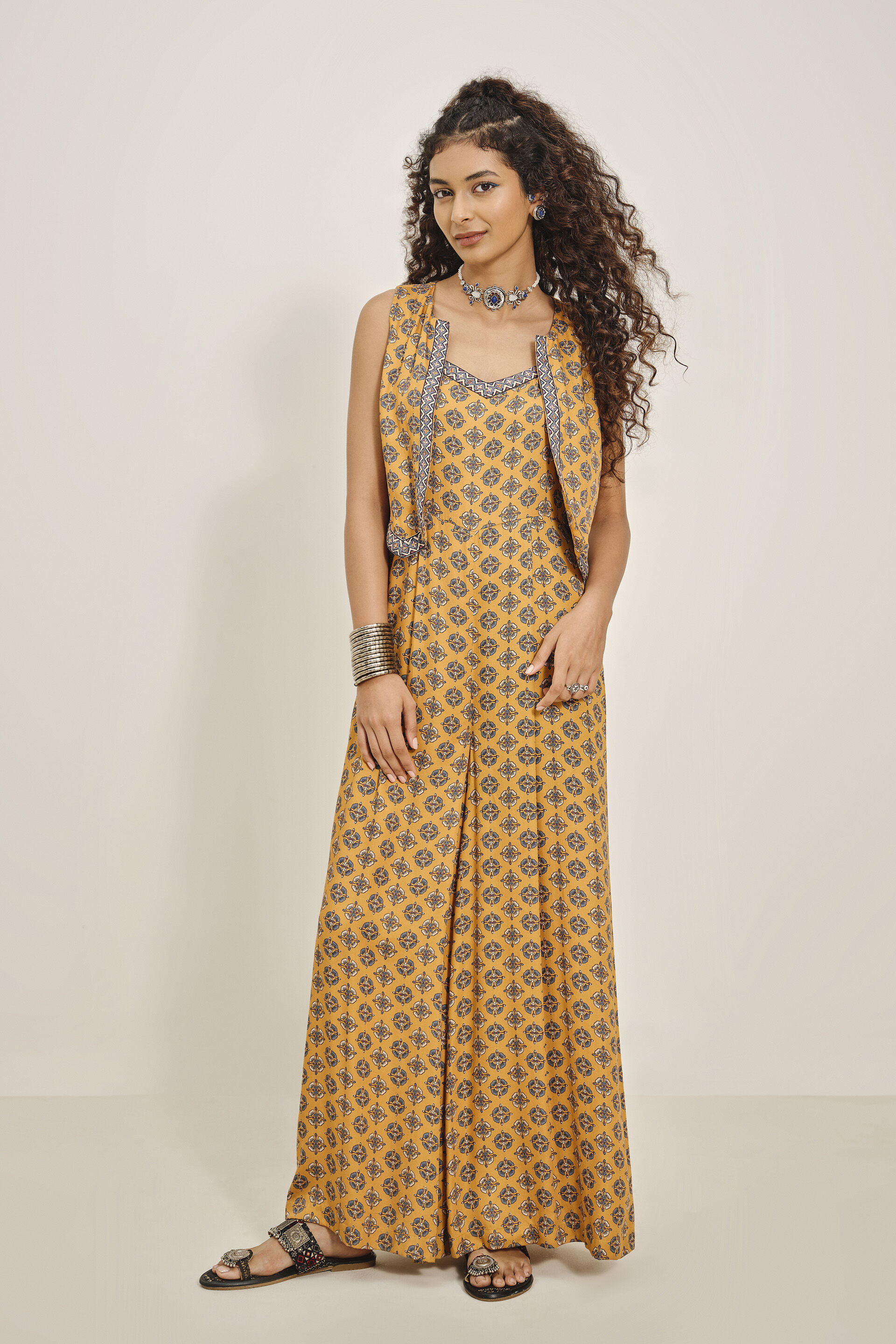 Buy Mast Mustard Jumpsuit Set Online for Women from Globaldesi F25S402P ...